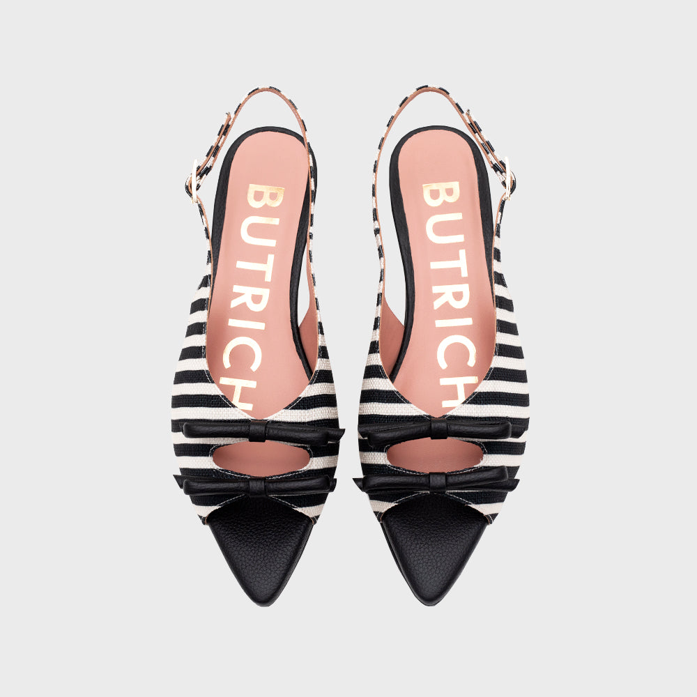 EUGENIA FLAT SLINGBACK NEGRO – Butrich Worldwide