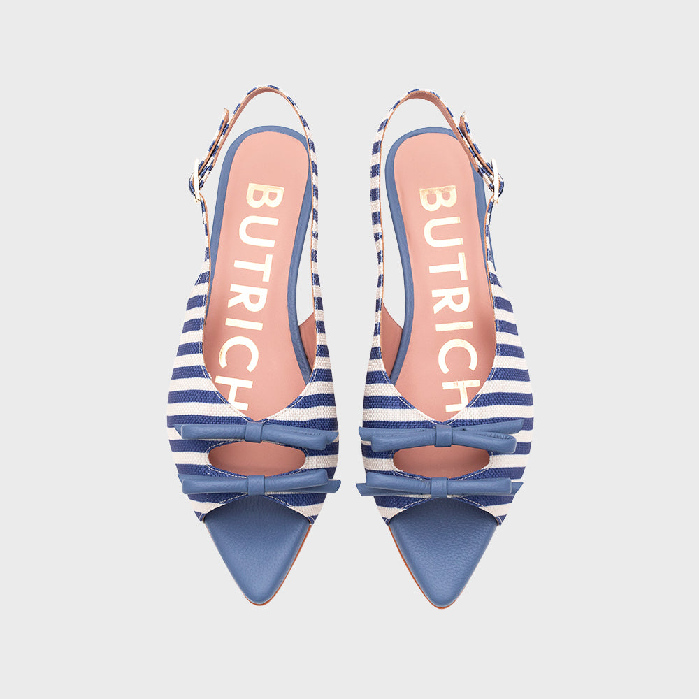EUGENIA FLAT SLINGBACK AZUL – Butrich Worldwide